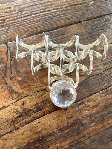 I Kvaale 830 s Silver pendant Norway Norwegian vintage rock crystal ...
