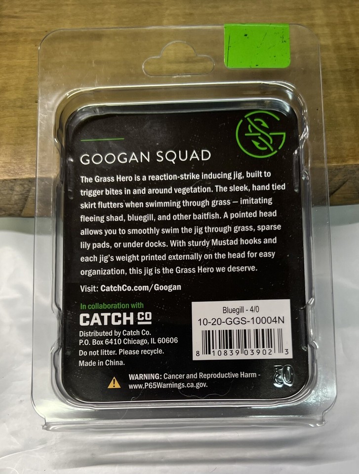 Googan Squad 1/4oz Grass Hero Swim Jig - Bluegill - 4/0 Hook | eBay