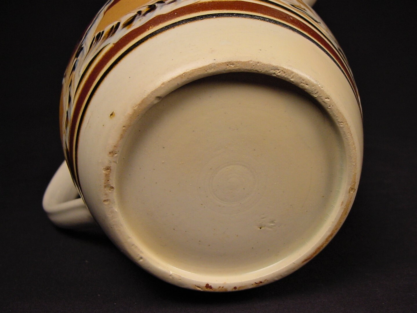 RARE EARLY 1800s CABLE PITCHER MOCHA WARE MOCHAWARE PEARLWARE ...