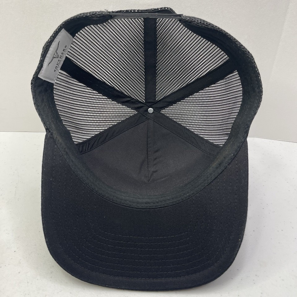 Southern String Hat Company Feather Black Mesh SnapBack Hat Sold Out ...
