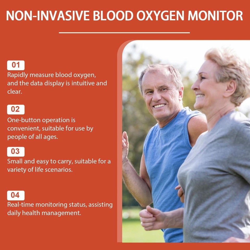 Finger Pulse Oximeter Non Invasive Home Oxygen Monitor Portable | eBay