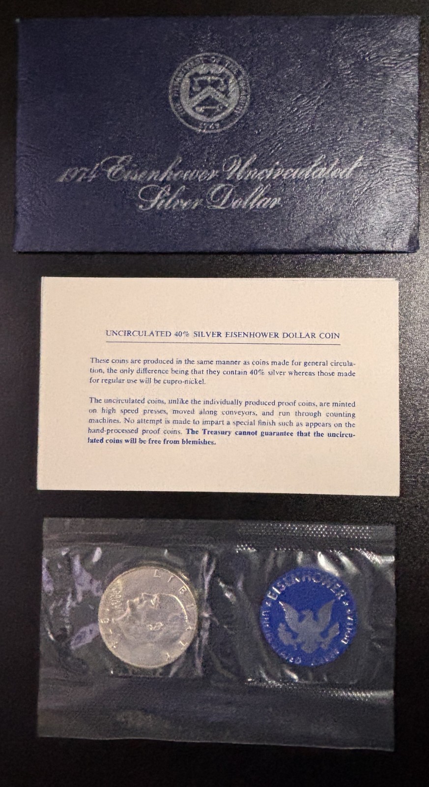 1974-S Eisenhower Silver Dollar 40% Uncirculated | eBay