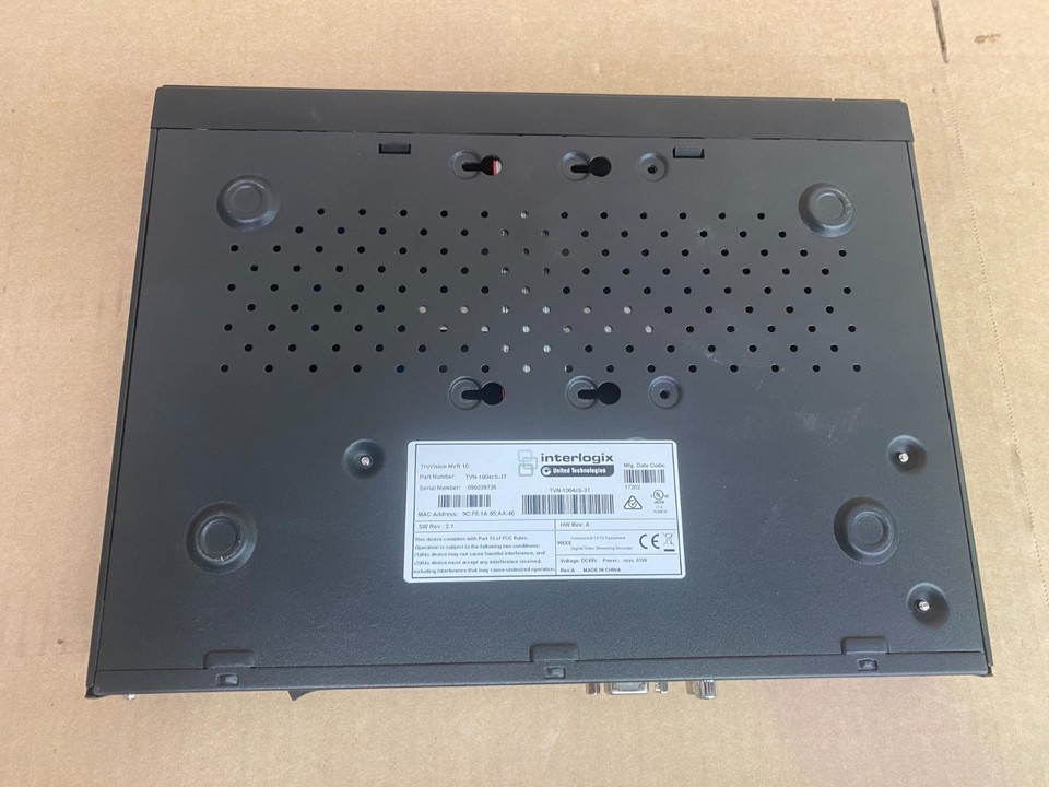 Interlogix TruVision NVR 10cs 4 Camera Security System only a unit | eBay