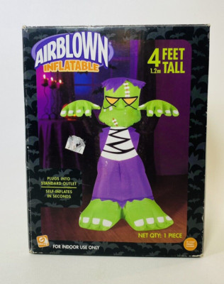 Gemmy Halloween Inflatable Frankenstein Airblown 4 feet tall monster ...