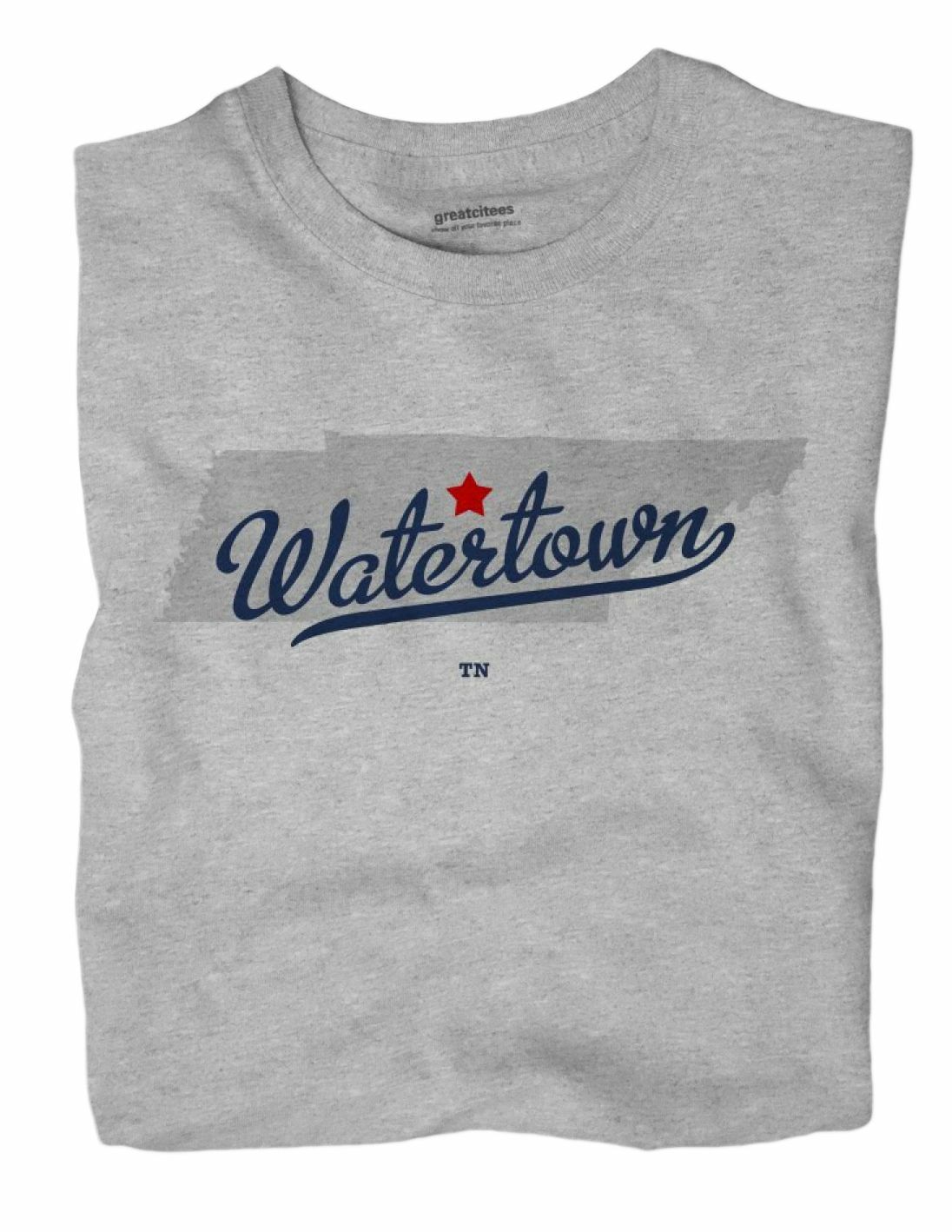 Watertown Tennessee TN T-Shirt MAP | eBay