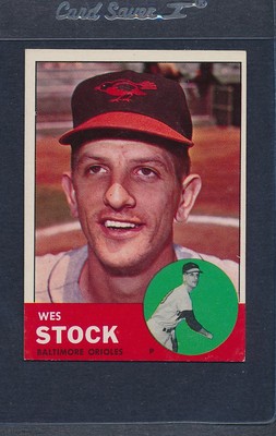 1963 Topps #438 Wes Stock Orioles EX/MT *1760 | eBay