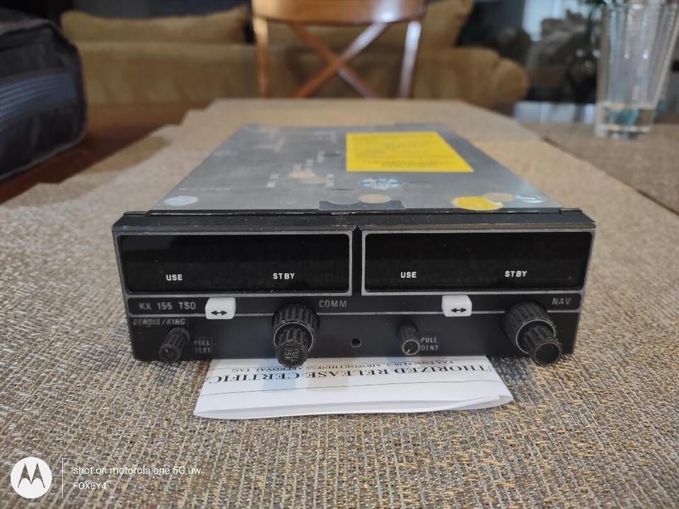 KING KX 155 NAV/COMM (14V) P/N 069-1024-00 no GS WITH FRESH FAA 8130-3 ...