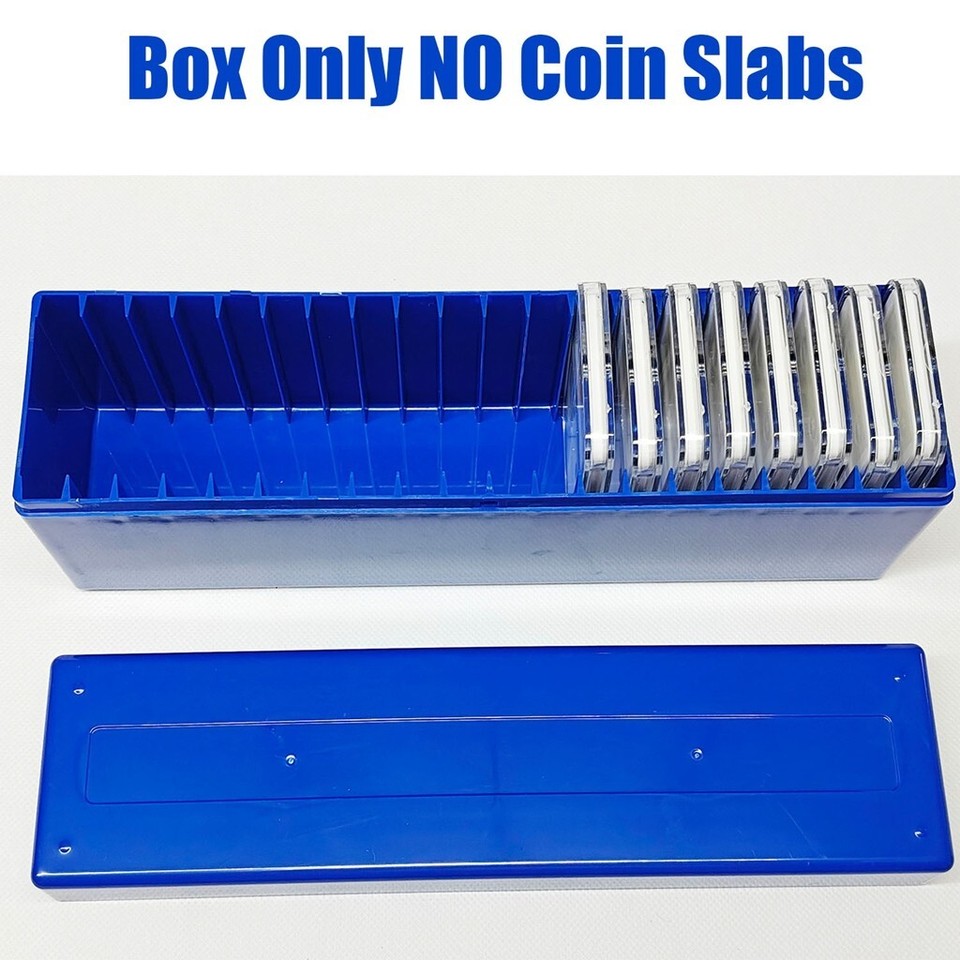 3 Pack Coin Slab Storage Box Case for 20 PCGS NGC PCCB PMGab Coin Slab ...