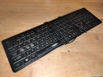 Perixx PERIBOARD-317 (11474) LED Backlit Wired Keyboard TESTED, WORKING ...