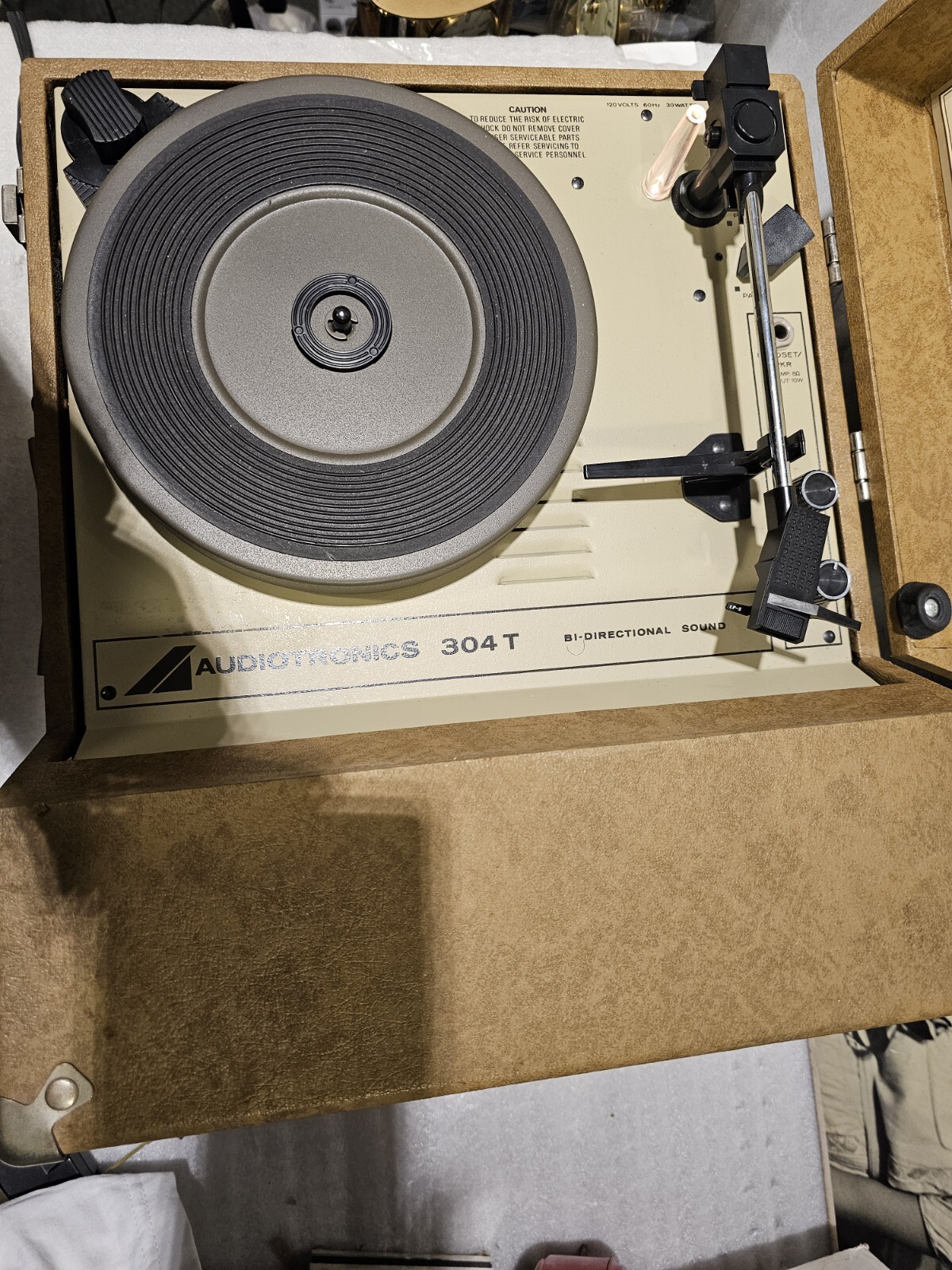 Wow!! Audiotronics Model 304T, 4-Speed 16/33/45/78 RPM, Turntable ...