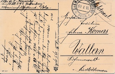 Nr.20771 PK K.u.K. Marine Feldpost Pola 1916 SMS Babenberg | eBay