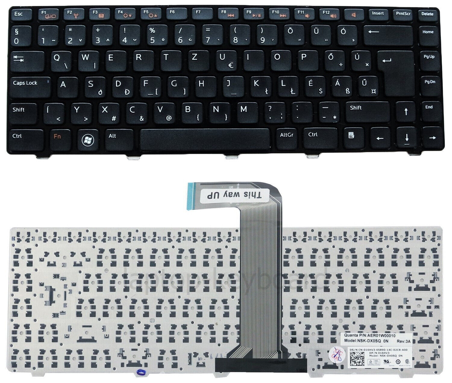 Original Hungarian HG magyar keyboard for DELL 14R M4110 M5040 N4040 ...