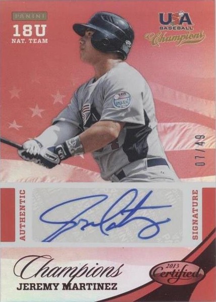 2013 Panini USA Baseball Champions - Certified National Team Signatures ...