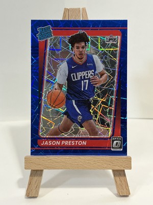 2021-2022 Panini Donruss Optic Jason Preston Blue Velocity Prizm Rated ...