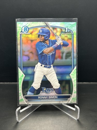 2023 BOWMAN CHROME 1ST LUNAR GLOW REFRACTOR RONNY SIMON BCP-112 RAYS | eBay