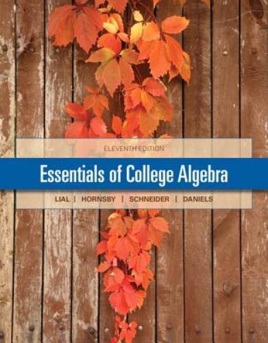 Essentials of College Algebra (11th Edition) - Hardcover - GOOD ...