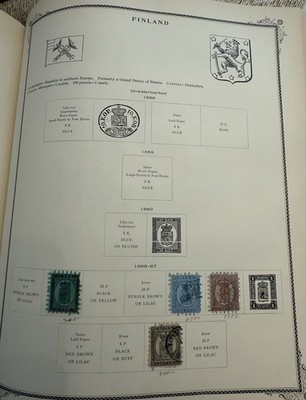FINLAND Republic In Northern Europe Collections Postage Stamps 1866-67 ...