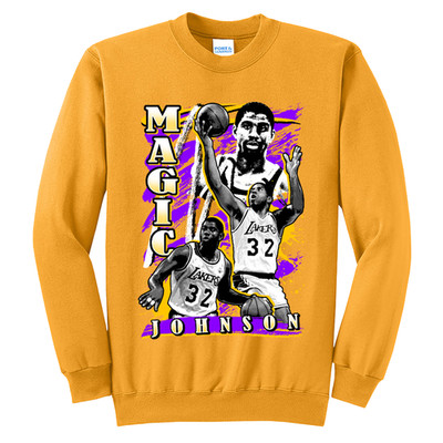 Retro Kings MAGIC Anni 90 ORO Maglione Equipaggio SMALL-4XLARGE | eBay