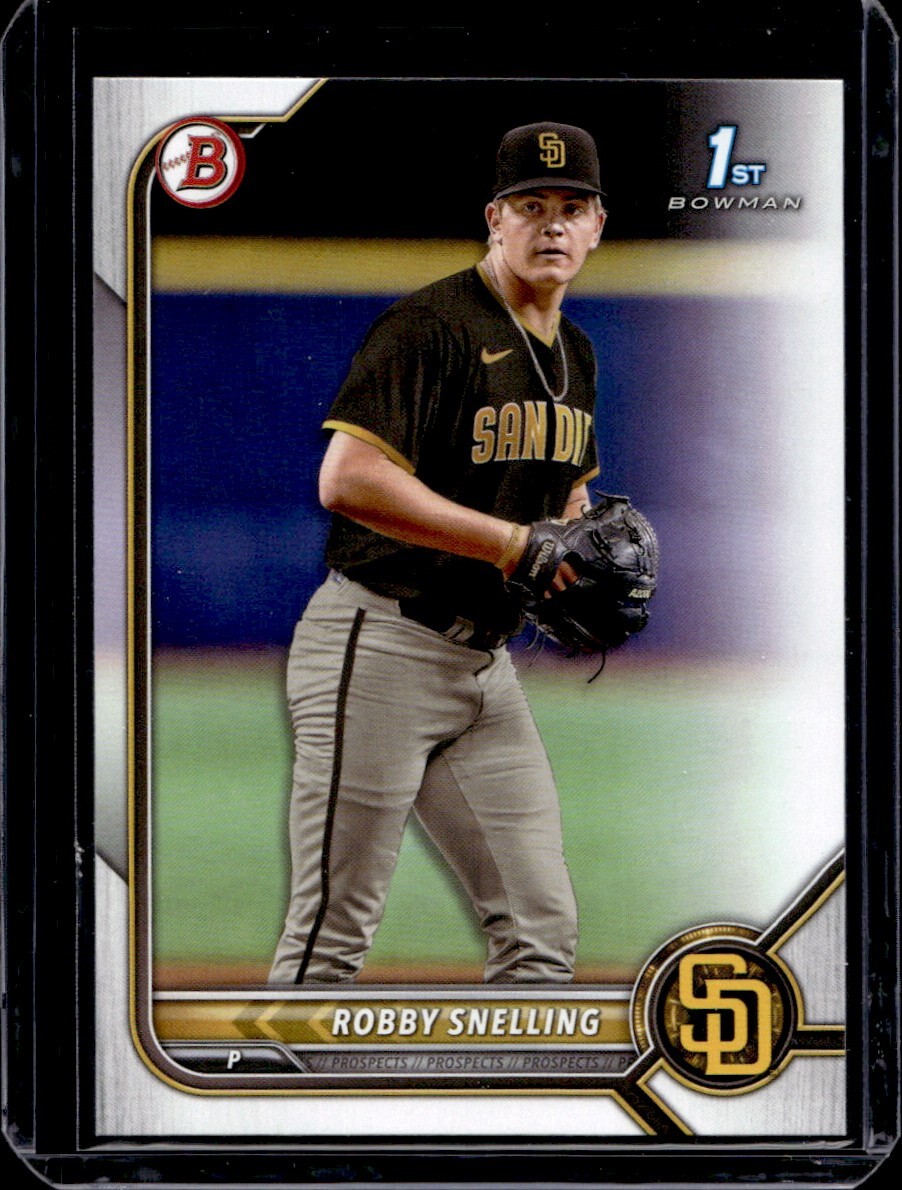 Robby Snelling 2022 Bowman Draft Baseball - 1st #BD-82 - San Diego ...
