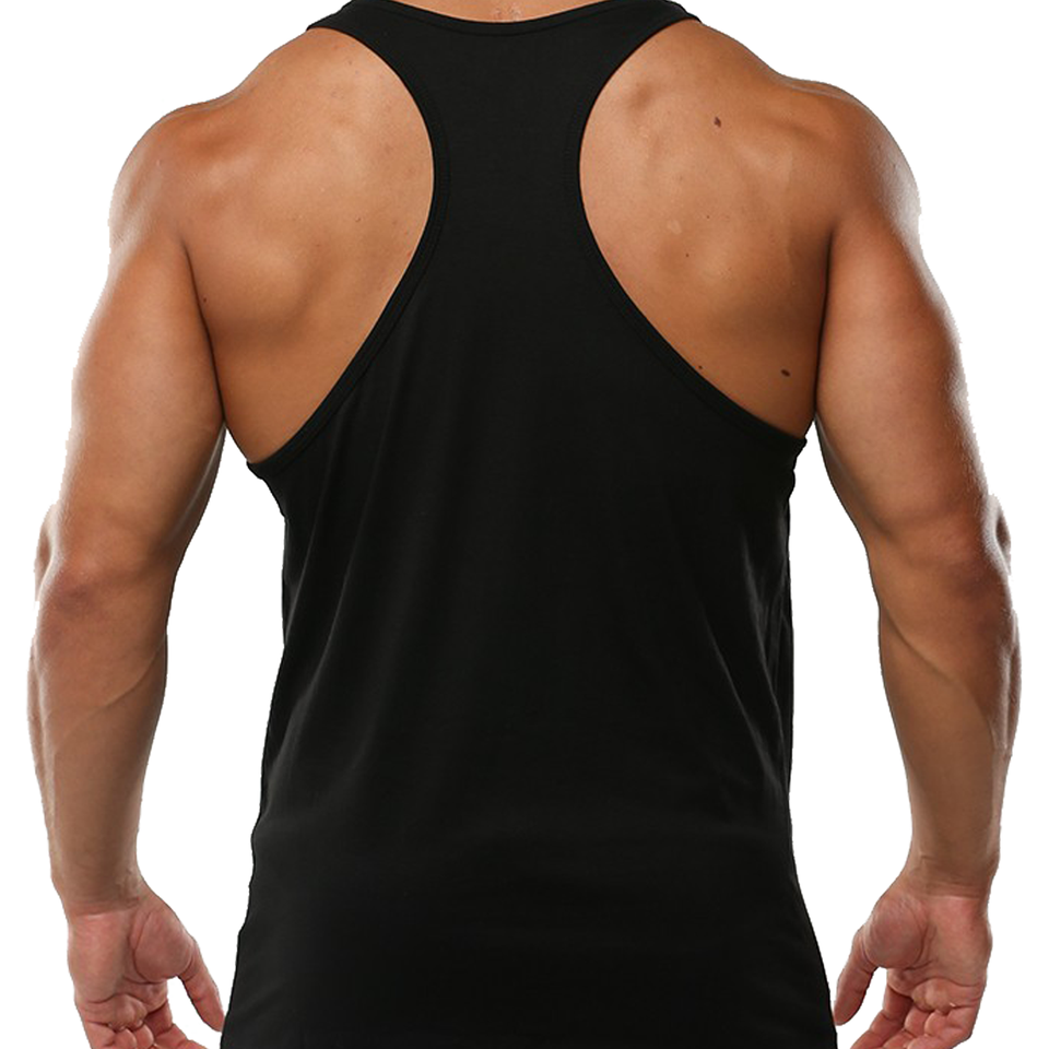Mens Gym Vest Racerback Bodybuilding Muscle Stringer Tank Top ...