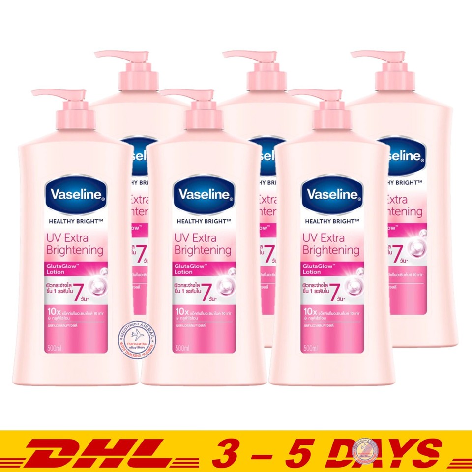 Vaseline Healthy Bright UV Extra Brightening Body Lotion 500 ml x 6 | eBay