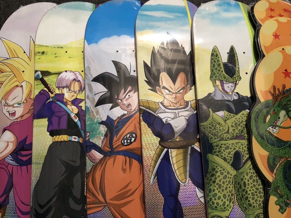 Dragon Ball Z X Primitive Skateboards Licensed Original 12 Decks Brand ...
