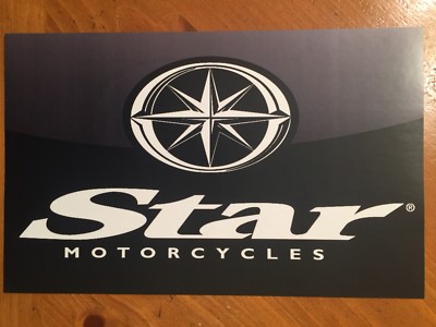 Tin Sign Vintage Star Motorcycles Yamaha | eBay