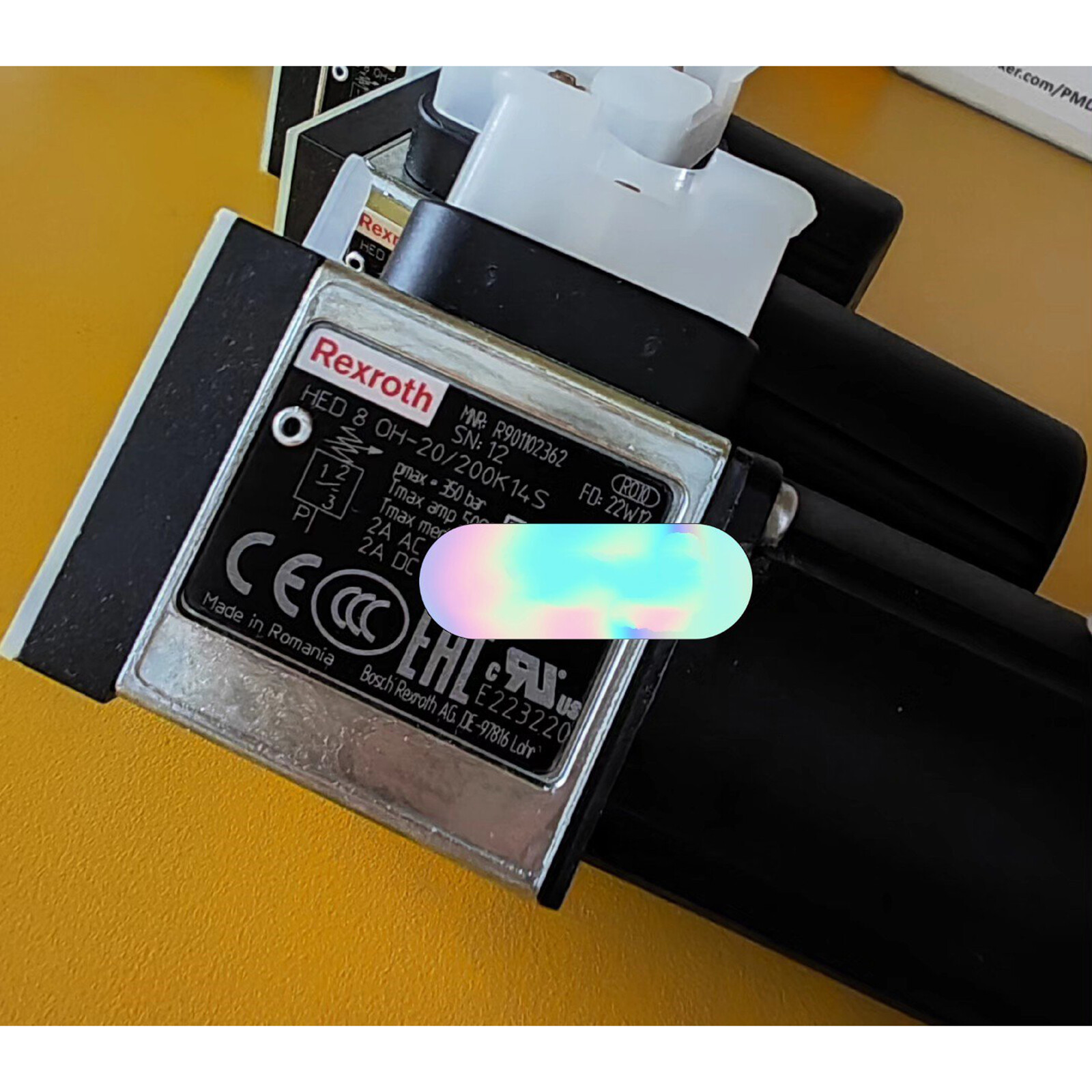 one Rexroth R901102362 HED8OH-20/200K14S Pressure Sensor Fast Delivery ...