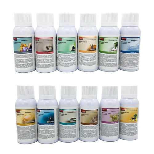 6 x Rubbermaid Microburst 3000 Air Freshener Refills 75ml 12 Fragrance ...