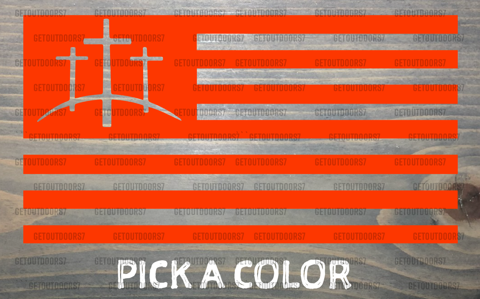 Jesus Cross Flag Sticker Decal American In God We Trust HEKI NOTW ...