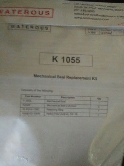 Waterous K1055 Mechanical Seal Replacement Kit | eBay