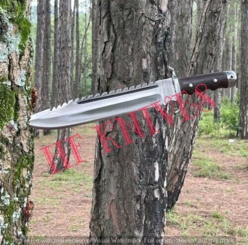 HF KNIVES Rescue RAMBO Machete Knife Hand Forged Hunting Knife Full ...