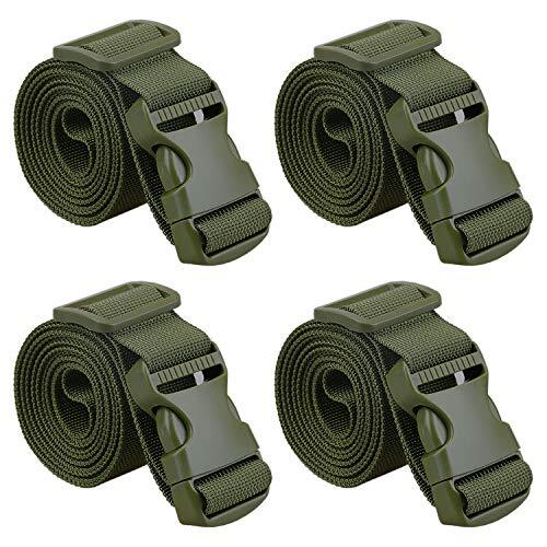 4Pack 80" Adjustable Nylon Utility Straps w/ Quick-Release Buckle for ...