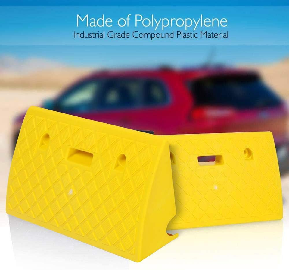 Portable Lightweight Plastic Curb Ramps - 2PC Heavy Duty Plastic ...