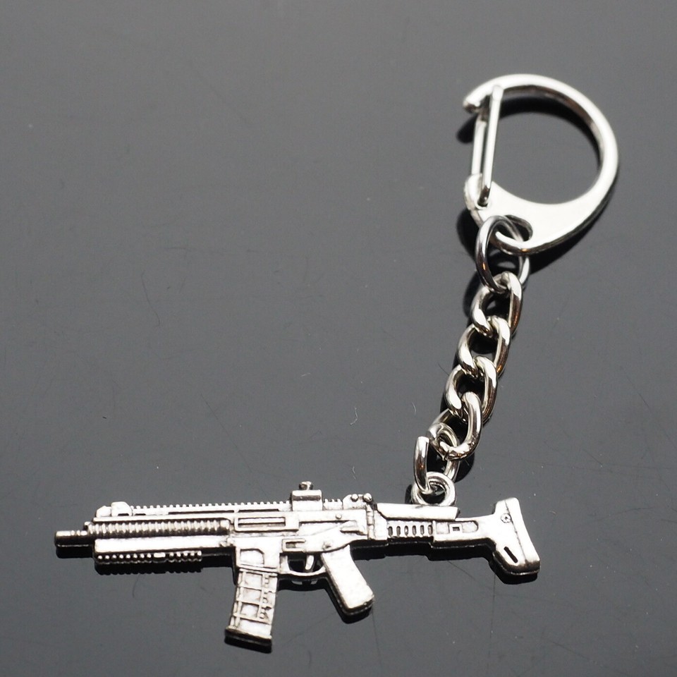 Machine Gun Model ACR HK Keychain Rifle Metal Keyring Key Ring Chain ...