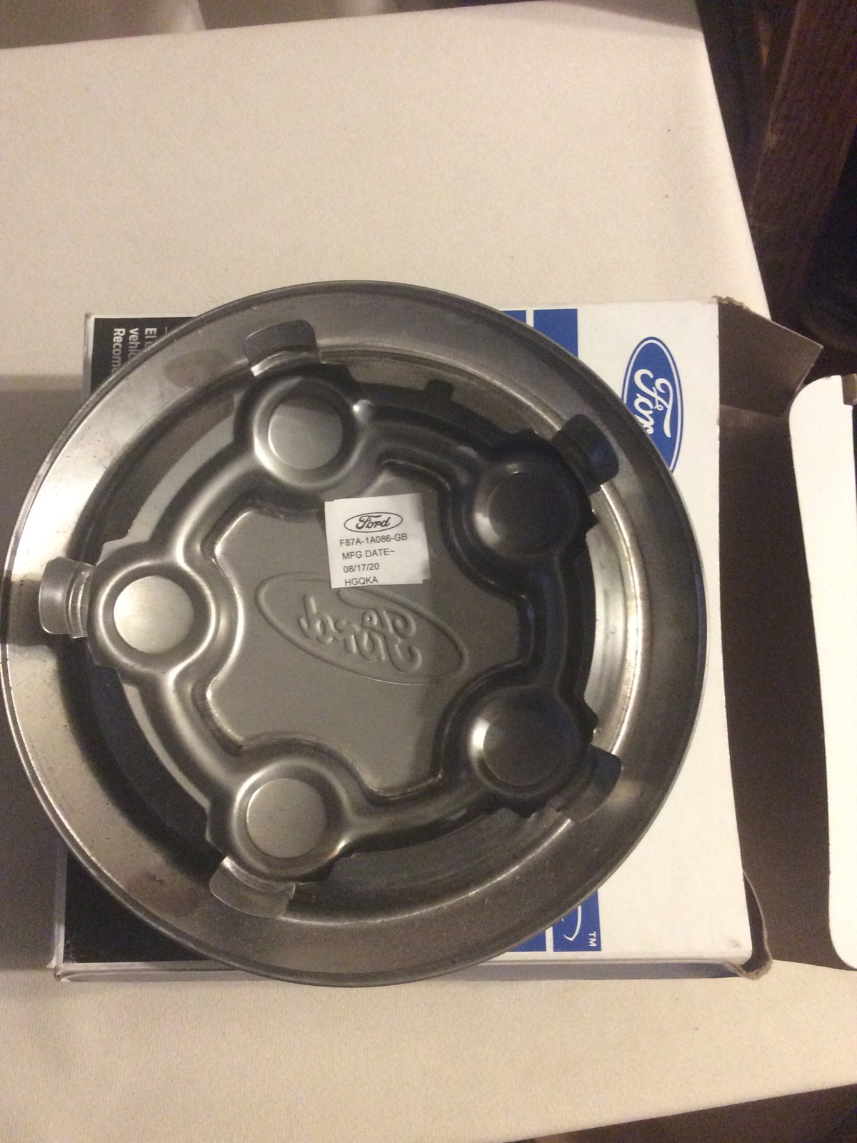 4 Ford Crown P71 Chrome Factory OEM Center Rim Hub Wheel Cap Police ...