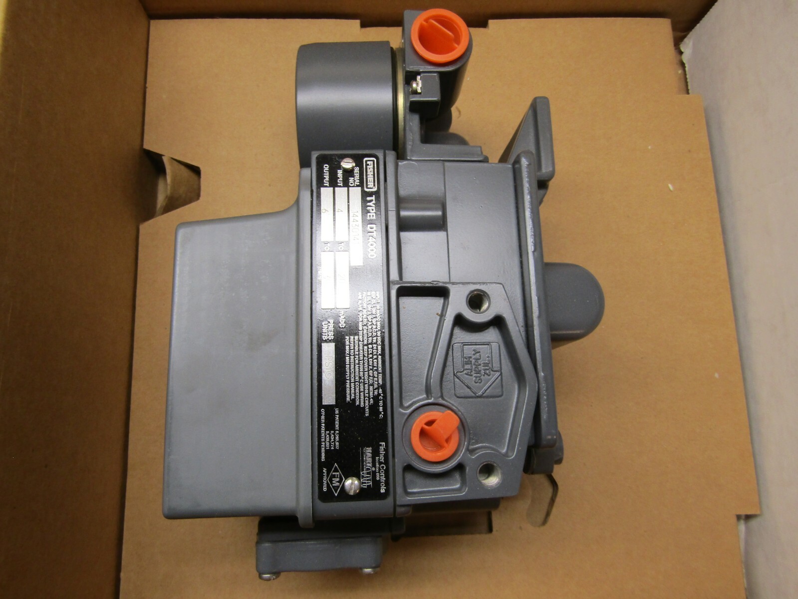 Fisher Controls Fieldvue Valve Positioner Type DT4000 Input: 4-20 ...