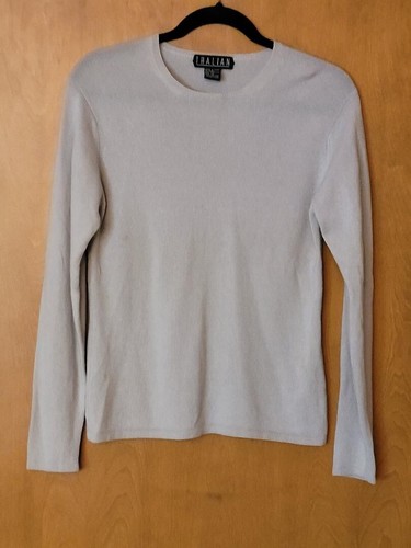 Thalian 100% Cashmere Pullover Sweater Gray Size XS | eBay