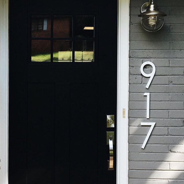6 inch Modern House Numbers, Plastic address number, Letters, color ...