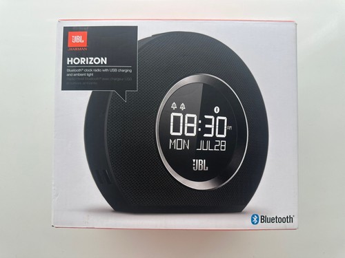 JBL Horizon Bluetooth Clock Radio with USB Charging and Ambient Light ...