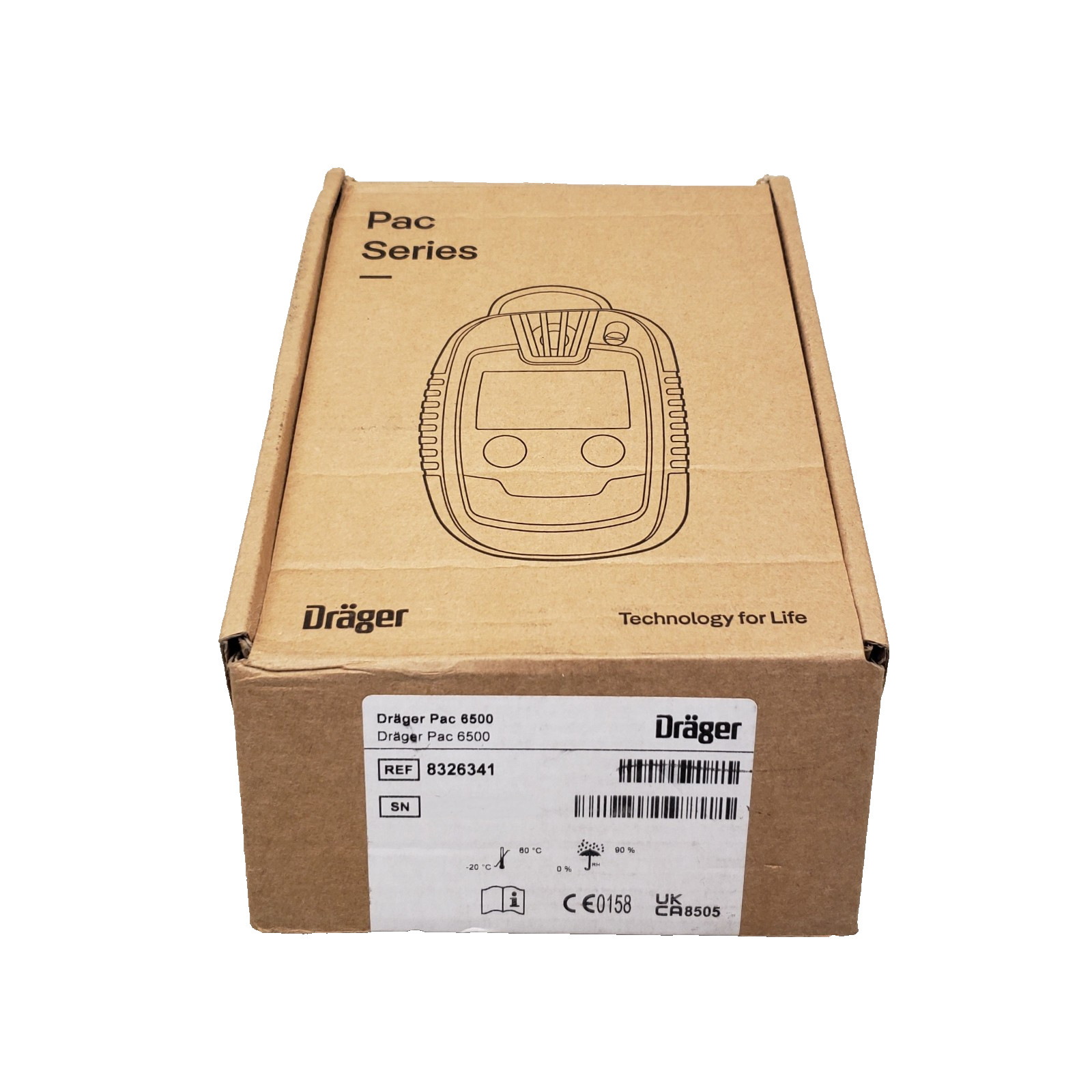 DRAGER PAC 6500 Port Gas Detector H2S Hydrogen Sulfide