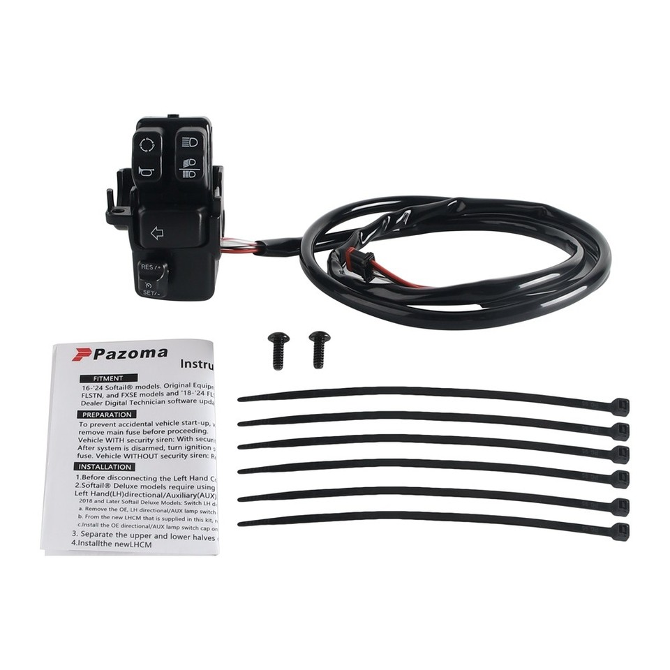 Cruise Control Kit For 2016-2024 Harley Softail FatBoy Low Rider S ST ...