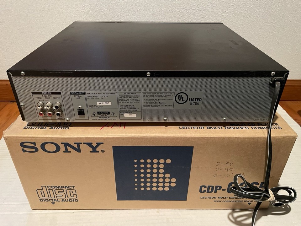 Sony SCD-CE595 5-Disc SACD/CD Changer – Super Audio CD Player – Tested ...