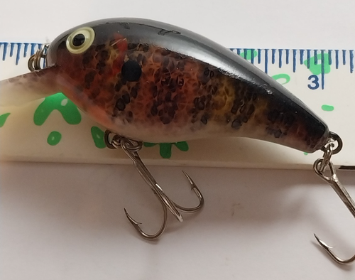 Vintage Fishing Lure - Fat A Style Crankbait Beautiful color 3" Square ...