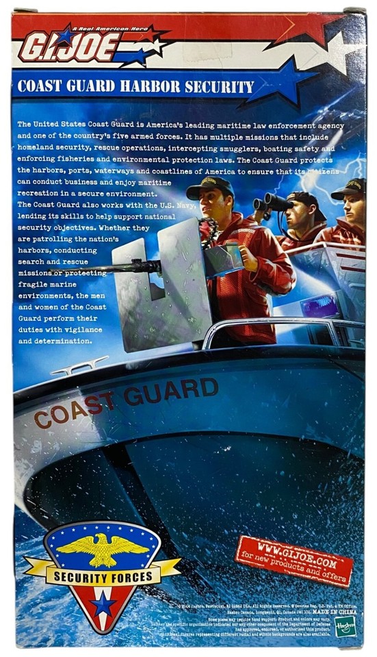 GI Joe Coast Guard Harbor Security Vtg 2004 12" Action Figure&Battle ...