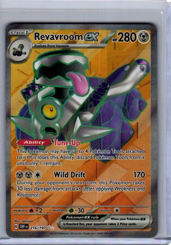 Pokémon Revaroom ex Full Art 216/197 Obsidian flames Nm | eBay