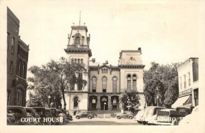 RPPC Court House HILLSBORO, IL Montgomery County 1946 Vintage Postcard ...