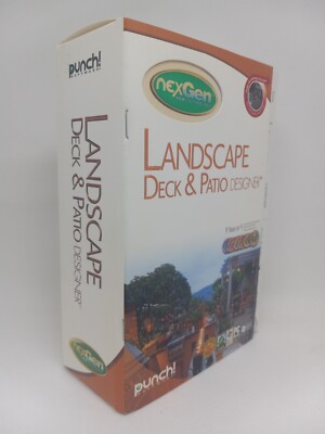 Punch Landscape Deck & Patio Designer Software * Brand New * Win XP or ...