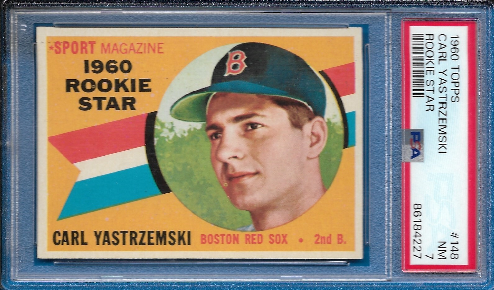 1960 Topps Carl Yastrzemski RC Rookie Card 148 BOSTON RED SOX Near Mint ...