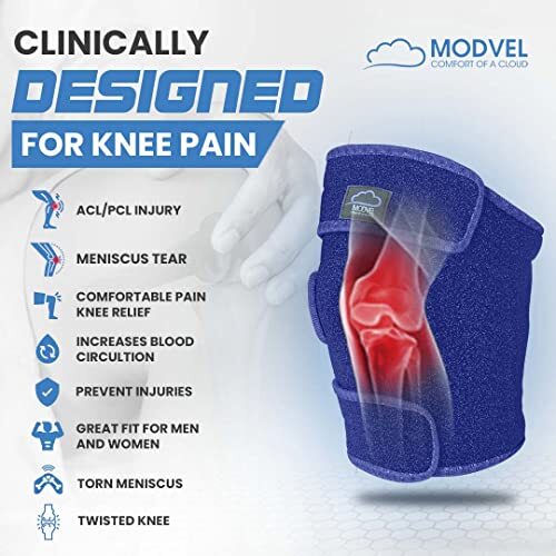 MODVEL ELITE Knee Brace for Women & Men with Side Stabilizers, Patella ...